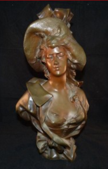 Art Nouveau Bronze Bust - Antique Valuations Art Nouveau Bronze Bust - Antique Valuations